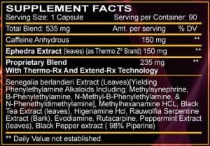 Hell Fire Quemador Extremo 90 cápsulas - Suplextreme